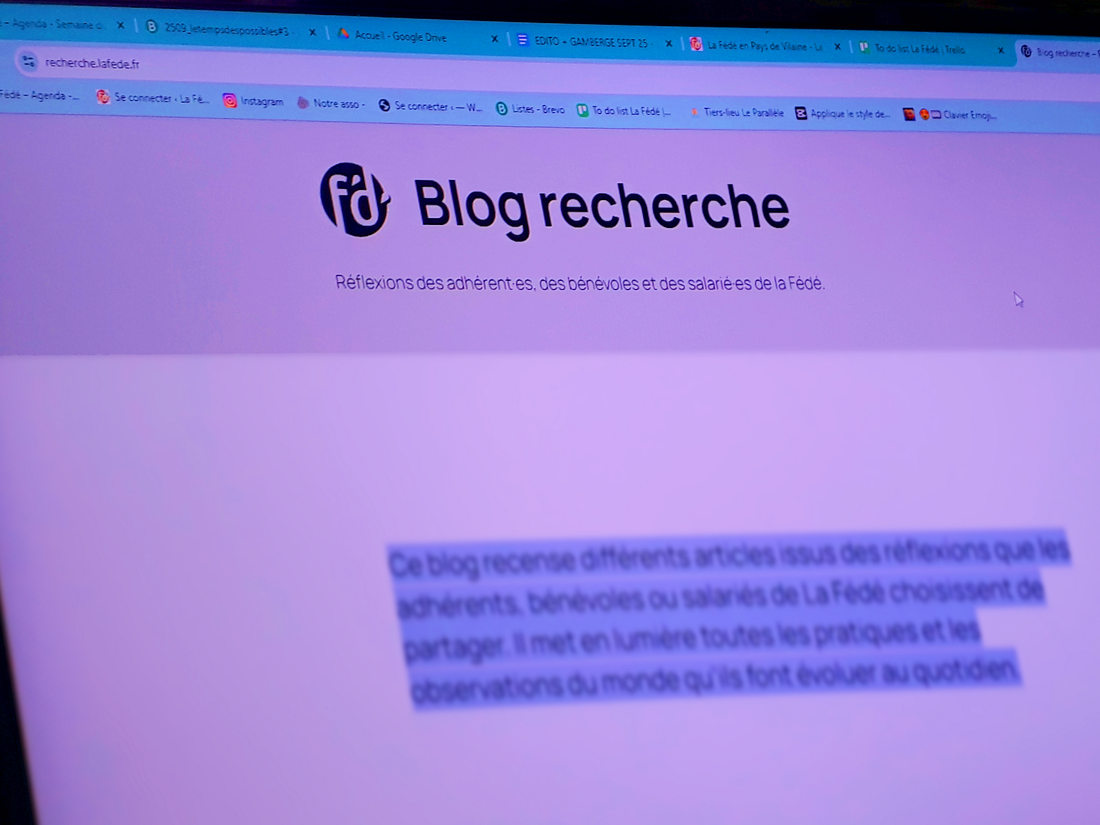 Blog Recherche - La Fédé à Redon - Fédération d'animation rurale en ...